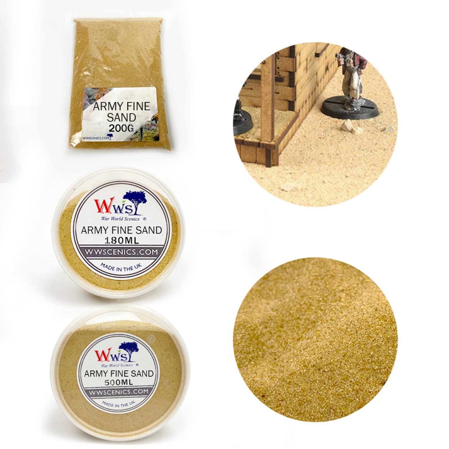 Army Fine Model Sand | Basing Materials | WWScenics