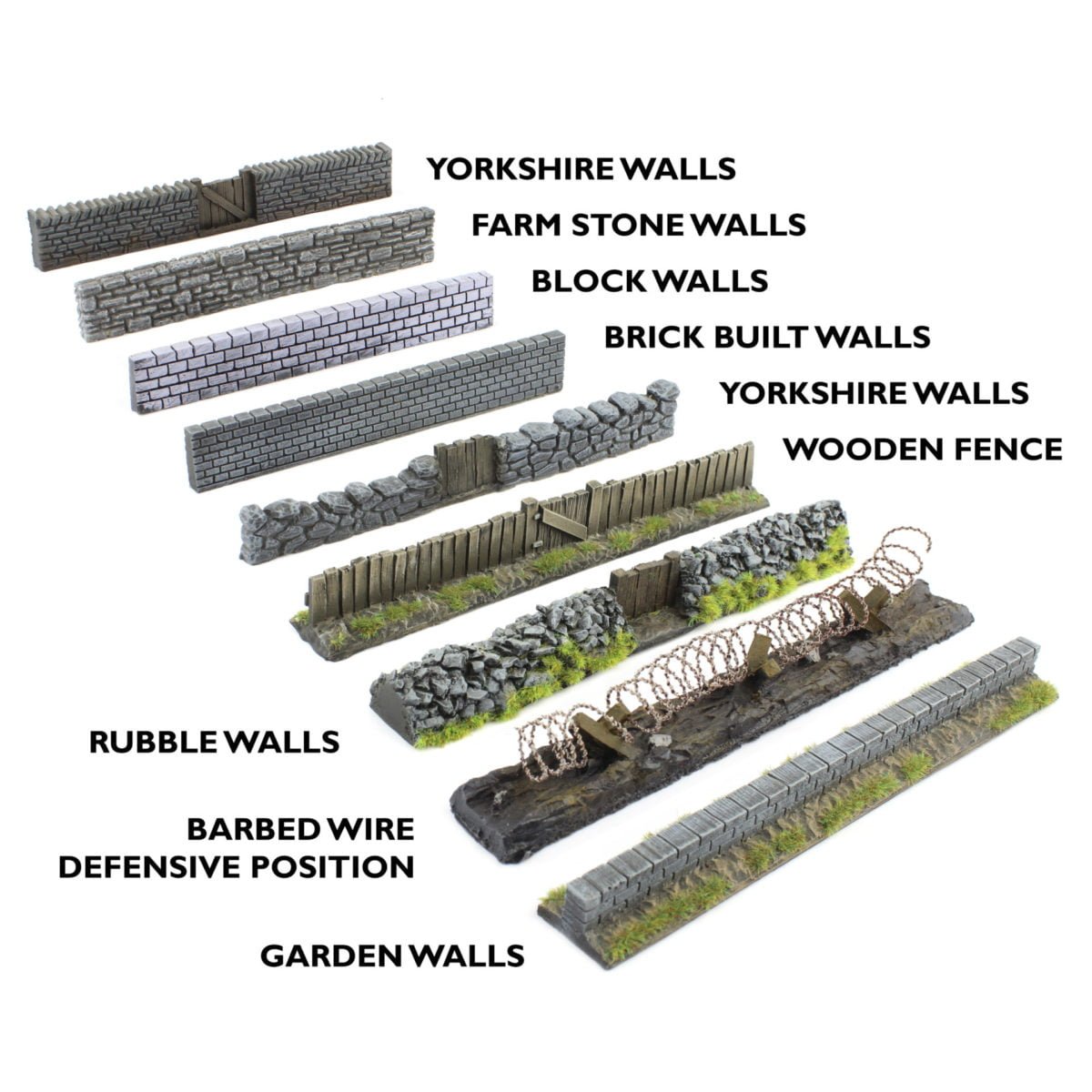 Farm Stone Walls | Scale Model Walls | Resin Walls | WWScenics