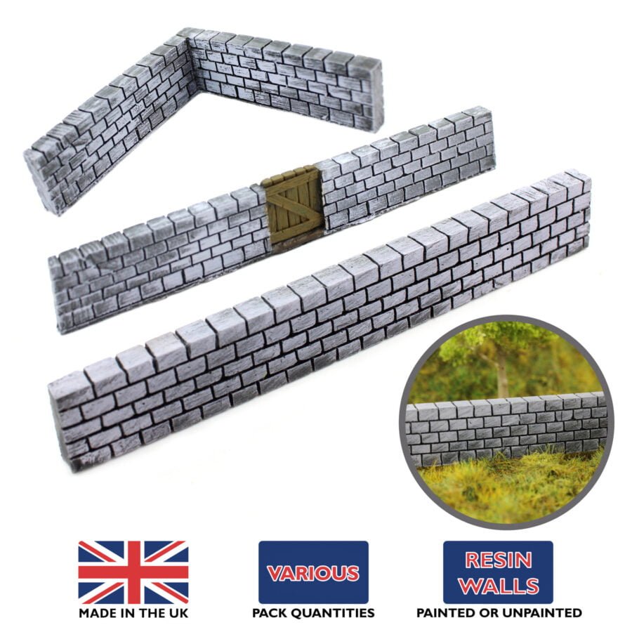 Block Walls | Scale Model Walls | Resin Walls | WWScenics