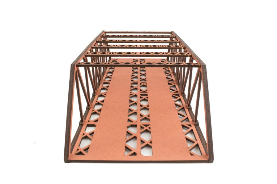 Double Track Girder Red Bridge | WWScenics