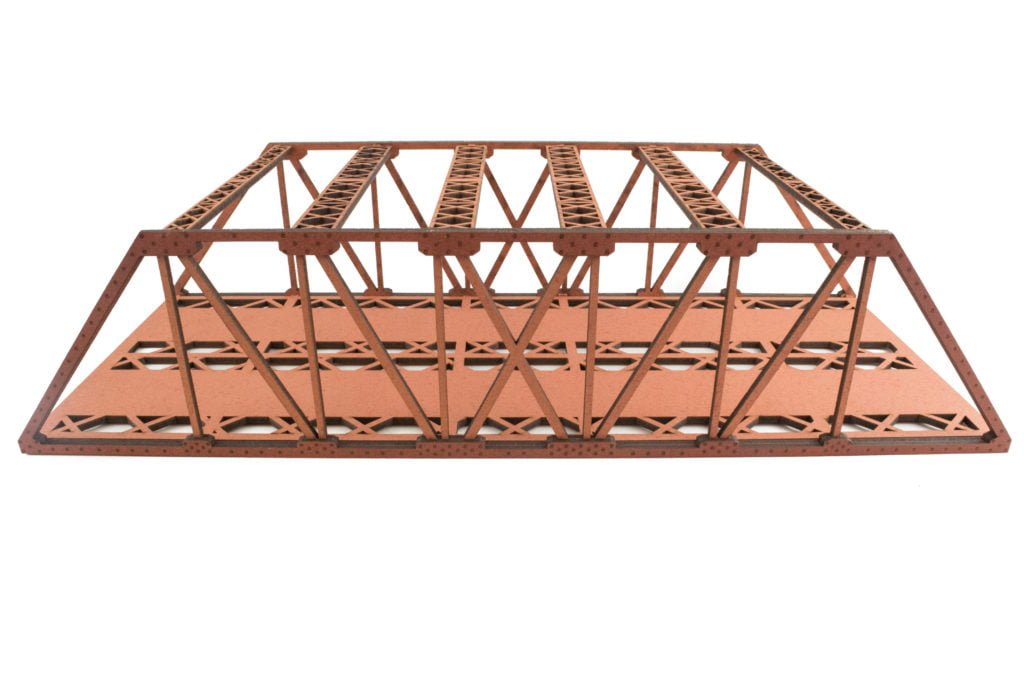 Double Track Girder Red Bridge | WWScenics