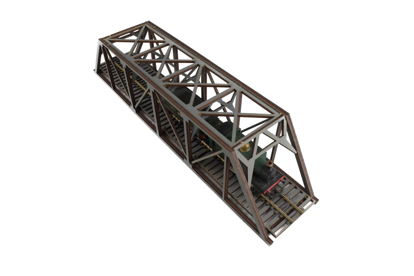 Single Track Railroad Girder Grey 400mm Bridge | WWScenics