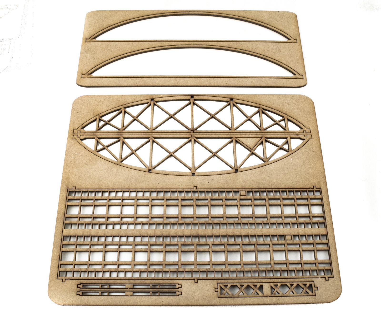 N Gauge Double Track MDF Bowstring Bridge (Choose Colour) | WWScenics