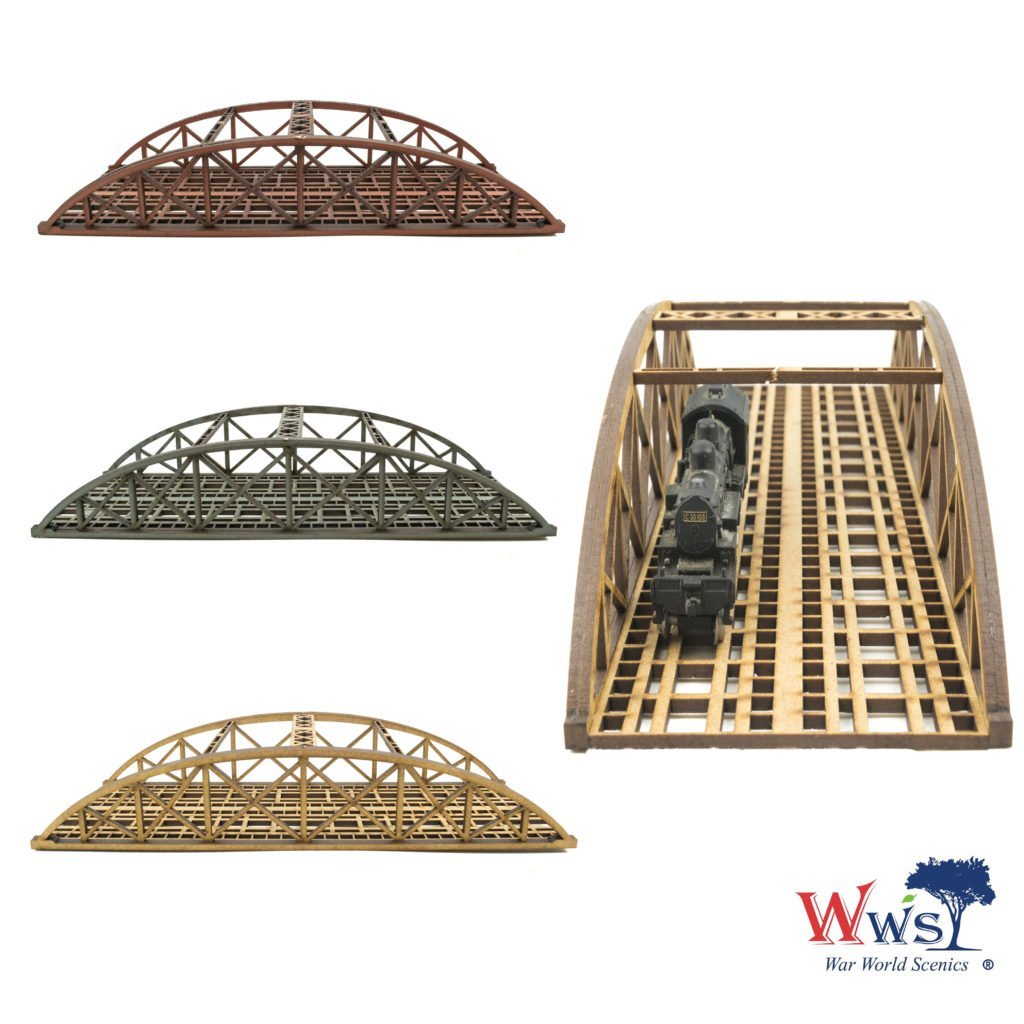 N Gauge Double Track MDF Bowstring Bridge (Choose Colour) | Scale Model ...