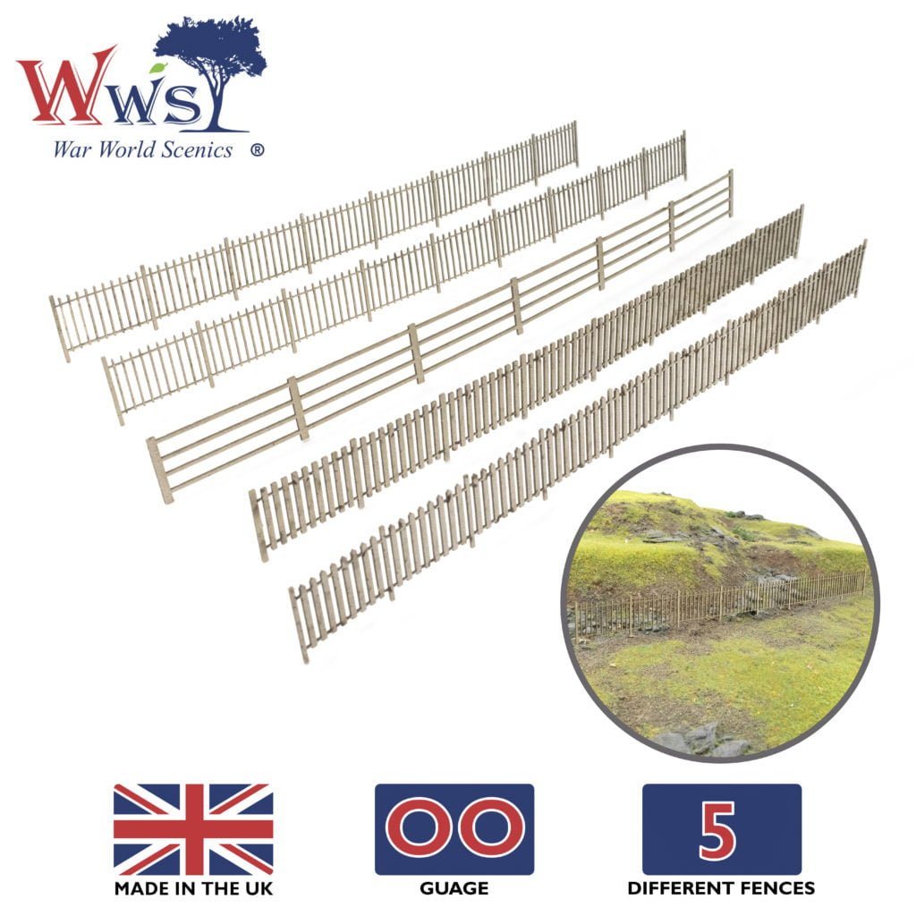 OO Gauge Model Fences | Scale Model Fences | MDF Walls | WWScenics