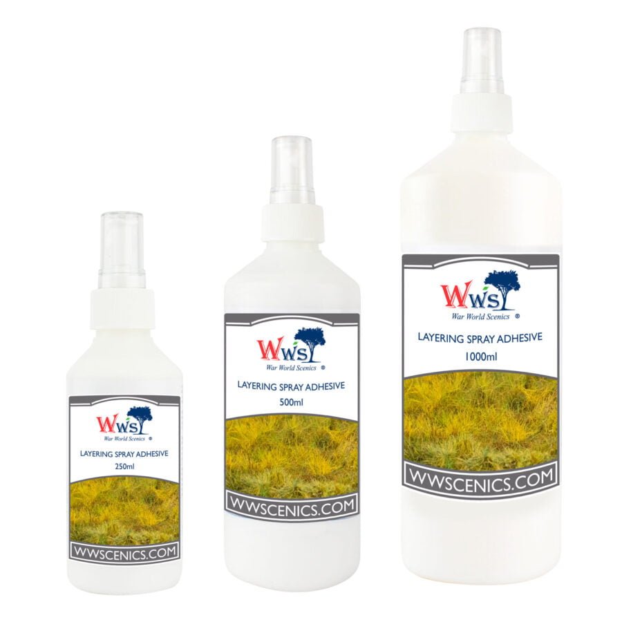 Layering Spray for Static Grass | Glues & Adhesives | WWScenics