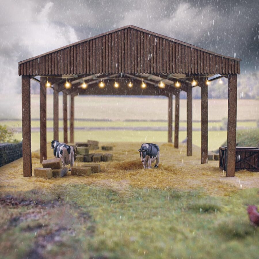 OO Gauge Open Side Barn | WWScenics