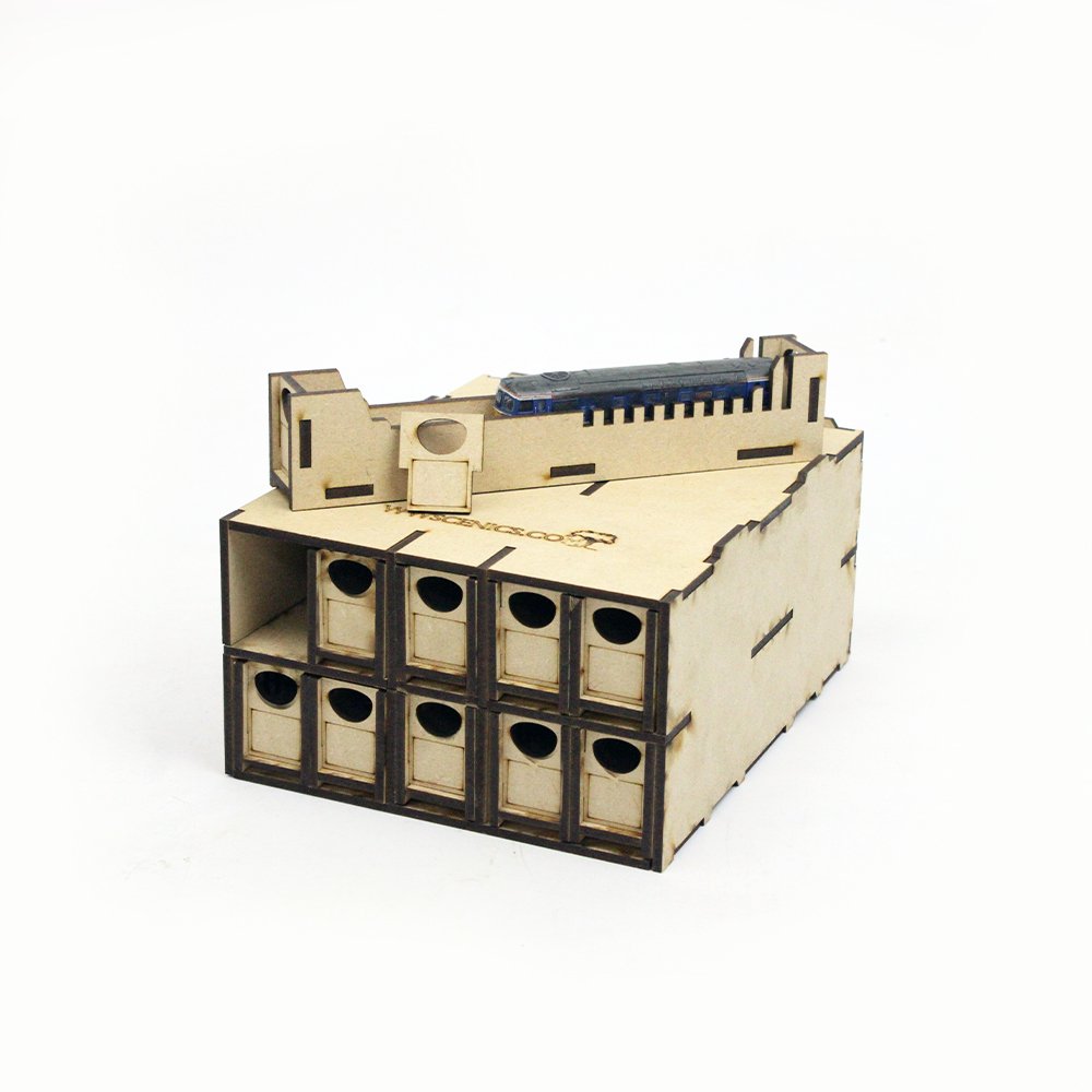 Loco Storage Box for N-Gauge | 10 Drawer | WWScenics