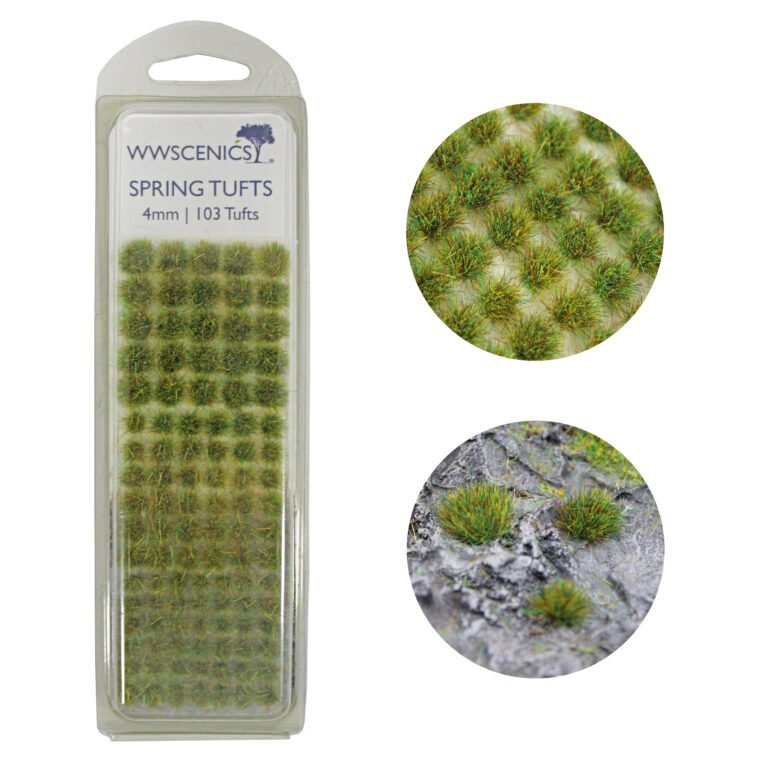 Spring | 103x Self-Adhesive Static Grass Tufts | WWScenics